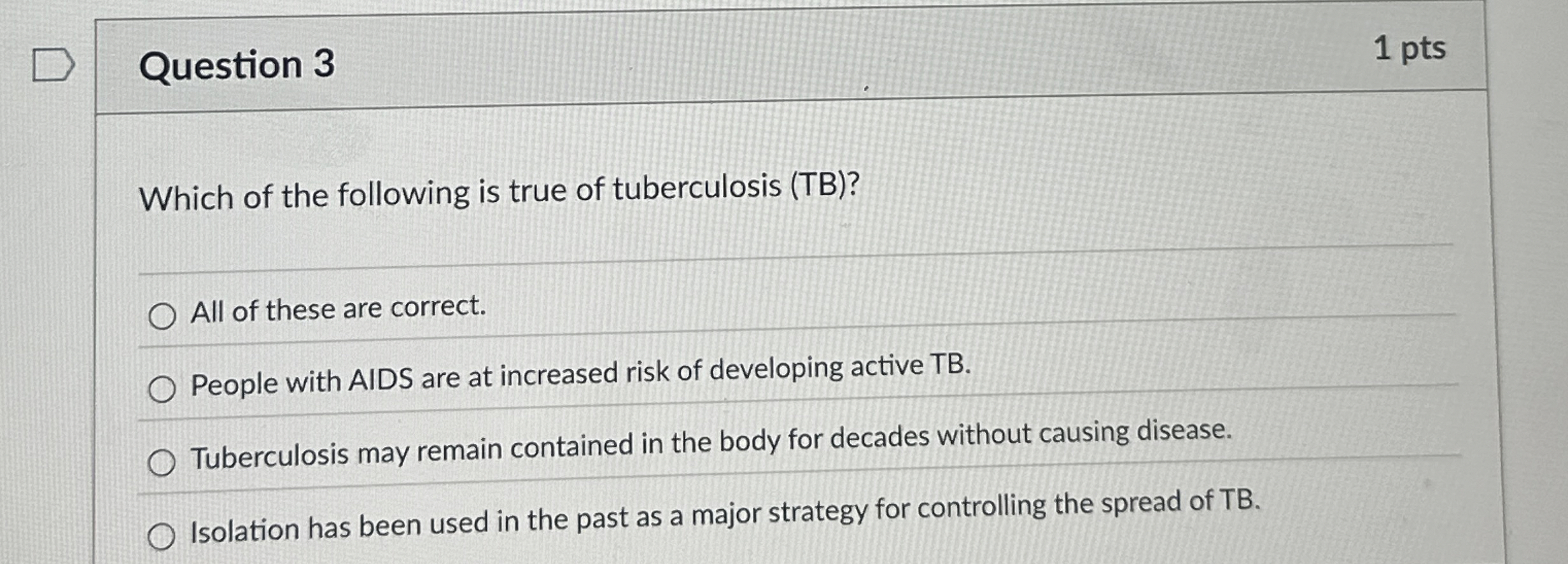 Solved Question 3Which of the following is true of | Chegg.com