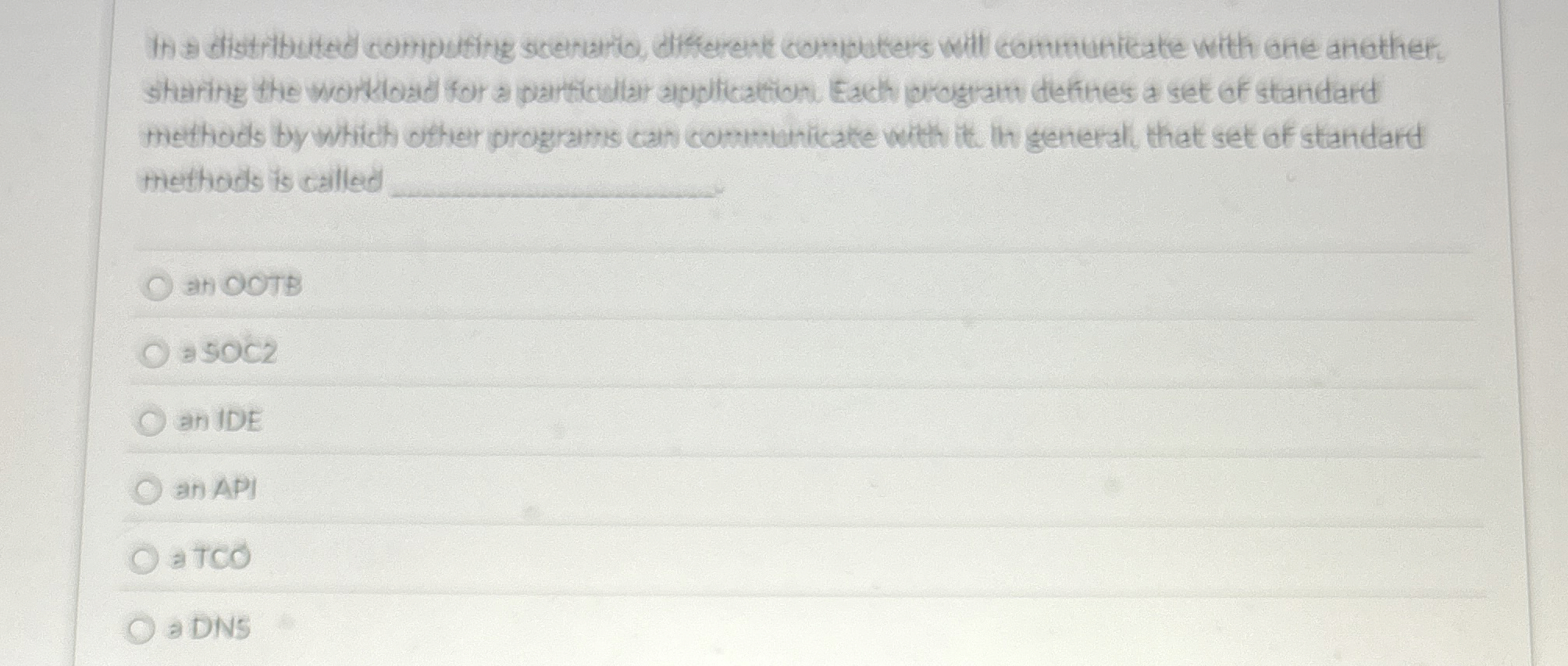 Solved In 3 ﻿distributed computing scenario, different | Chegg.com