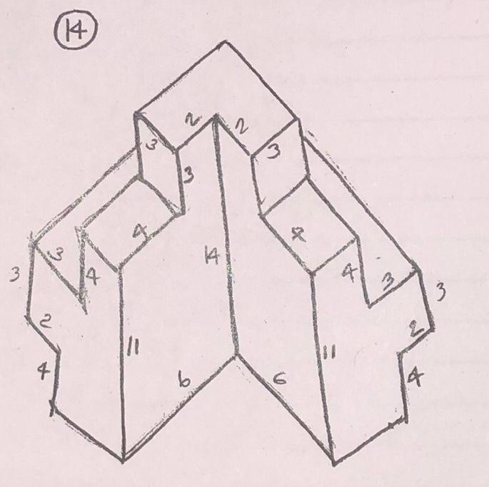 Solved Please draw this object in the standard 3 view | Chegg.com