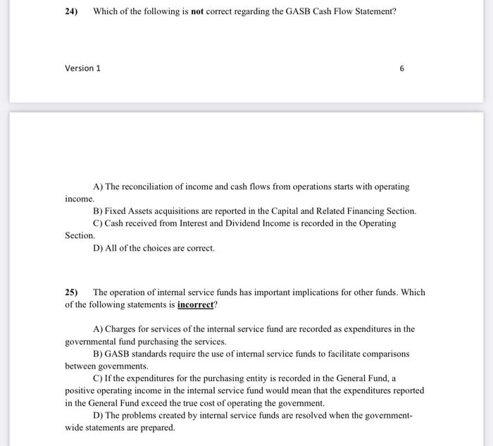 Solved 1) Which of the following statements is true | Chegg.com