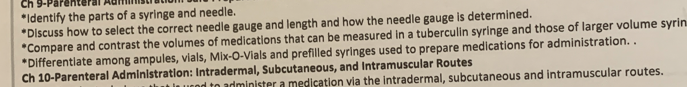 Solved *Identify the parts of a syringe and needle.*Discuss | Chegg.com