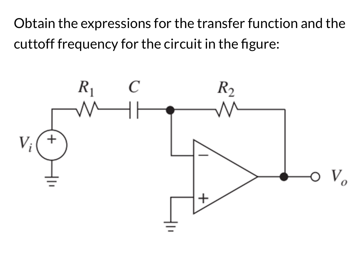 Solved Obtain the expressions for the transfer function and | Chegg.com Solved Obtain the expressions for the transfer function and | Chegg.com