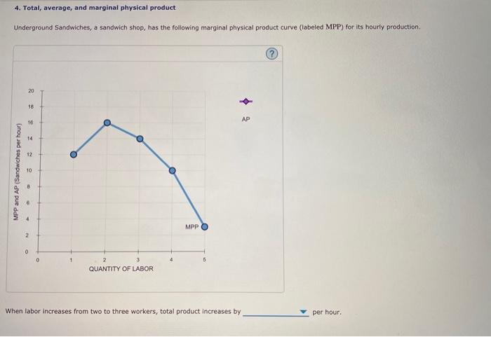 Solved 4. Total, average, and marginal physical product | Chegg.com