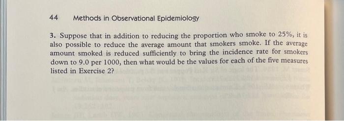 Solved 44 Methods in Observational Epidemiology 3. Suppose | Chegg.com