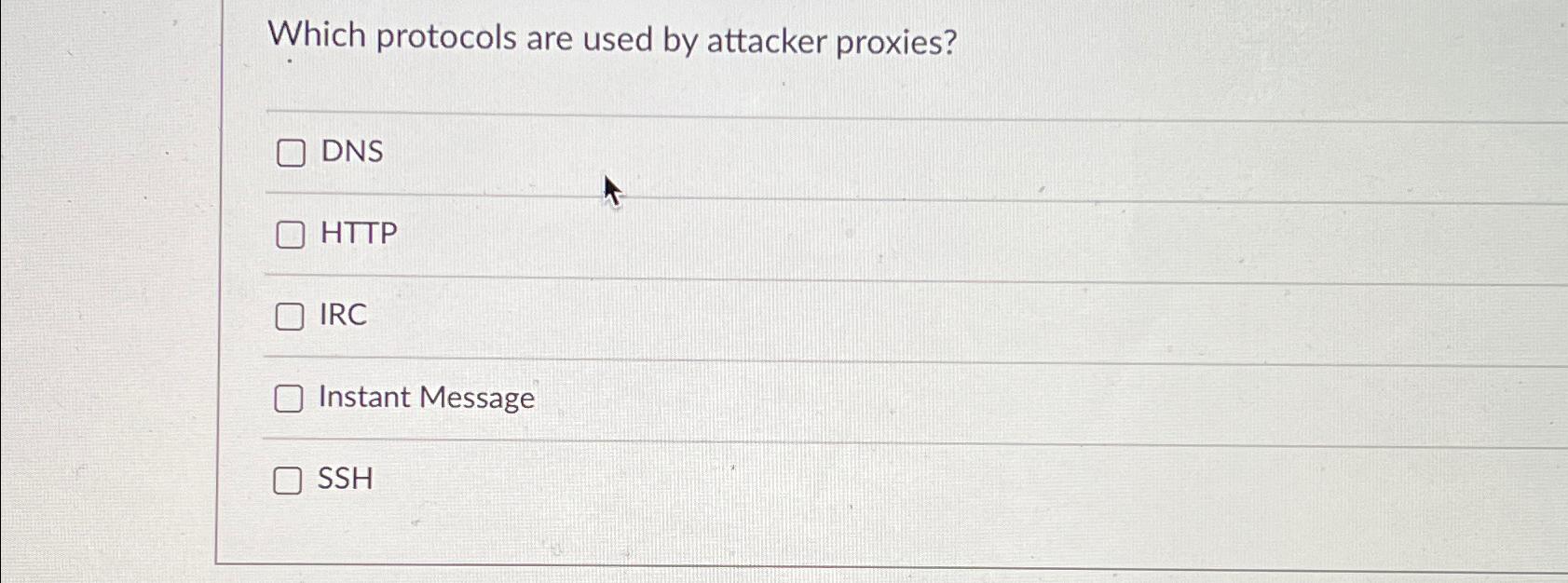 Solved Which protocols are used by attacker | Chegg.com