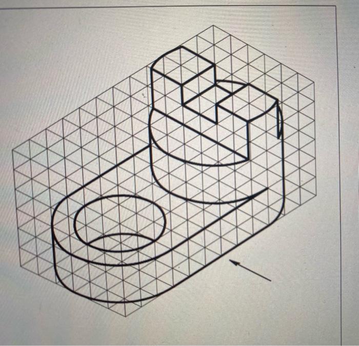 Solved please, i want to draw the three orthographic views | Chegg.com