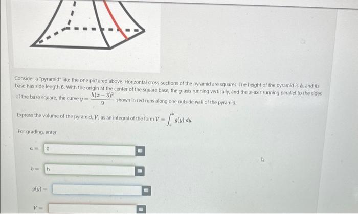 Solved Consider a "pyramid" like the one pictured above. | Chegg.com