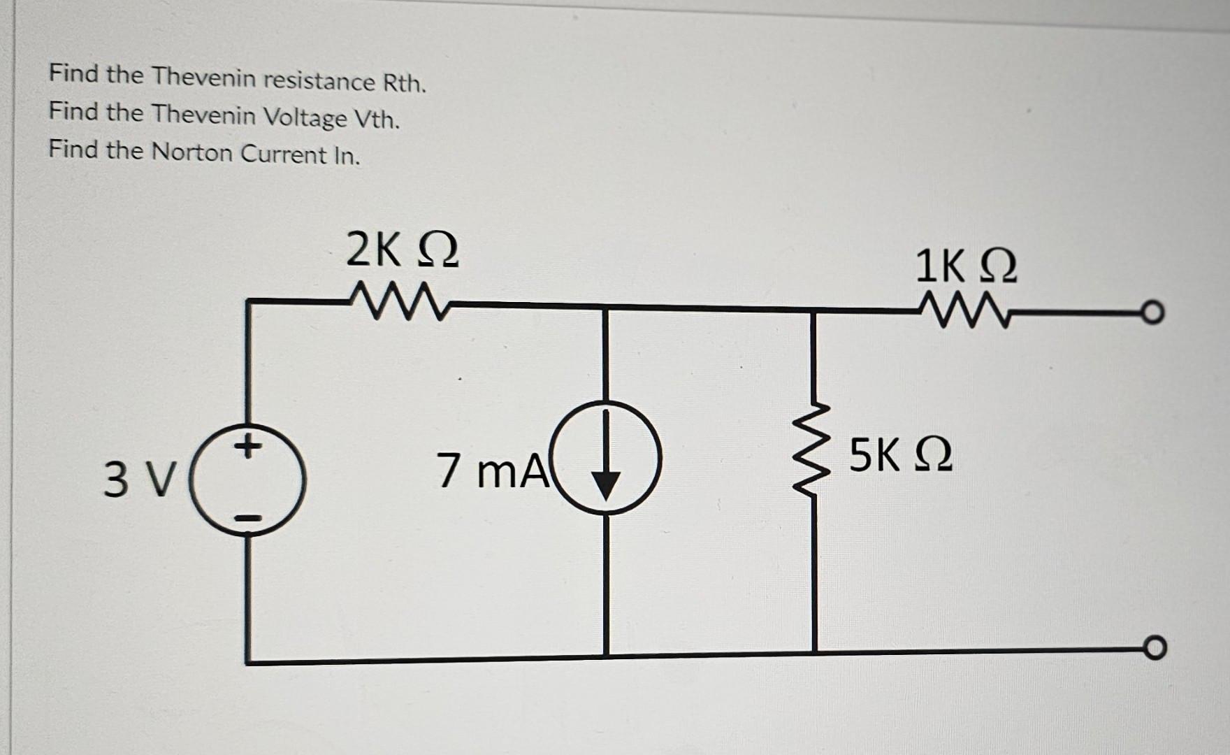 Solved Find the Thevenin resistance Rth. Find the Thevenin | Chegg.com
