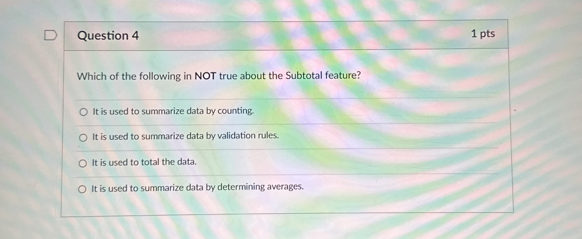 Solved Question 41 ﻿ptsWhich of the following in NOT true | Chegg.com