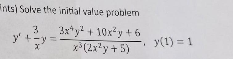 Solved nts) Solve the initial value problem | Chegg.com