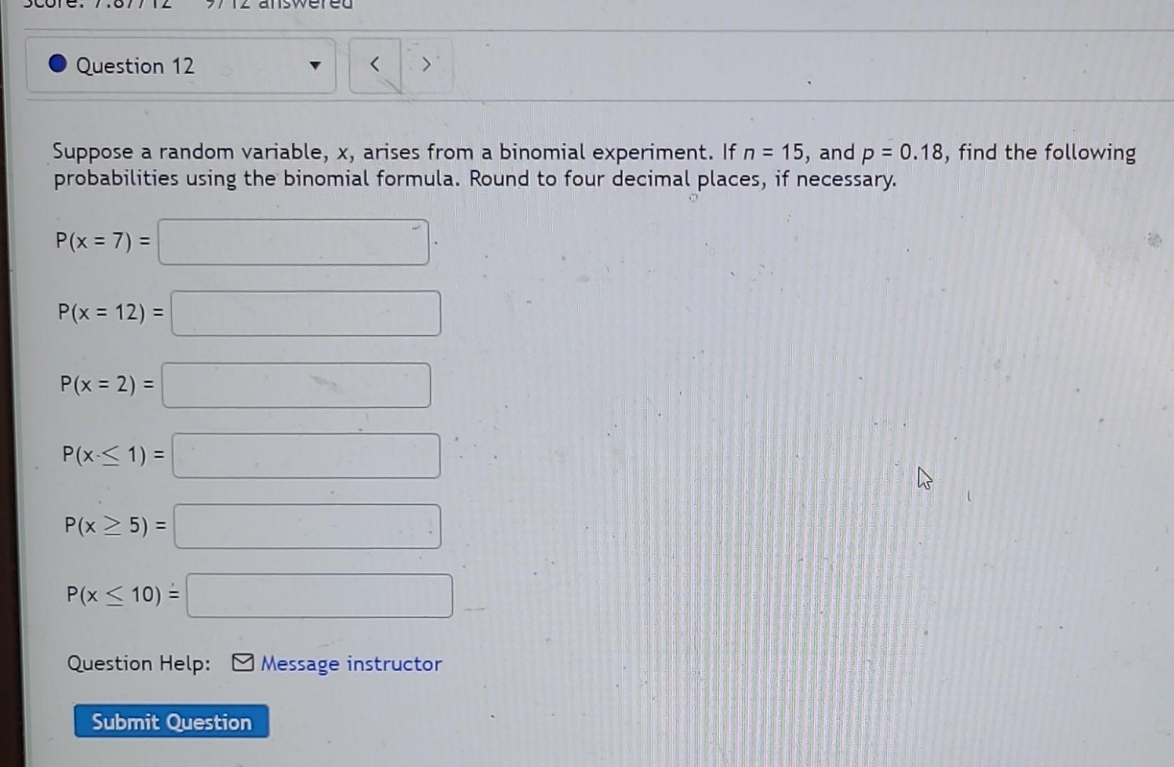 Solved Suppose a random variable, x, arises from a binomial | Chegg.com