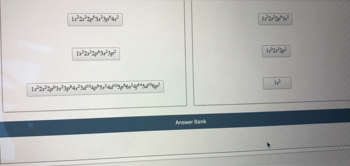 Solved Group the electronic configurations of neutral | Chegg.com