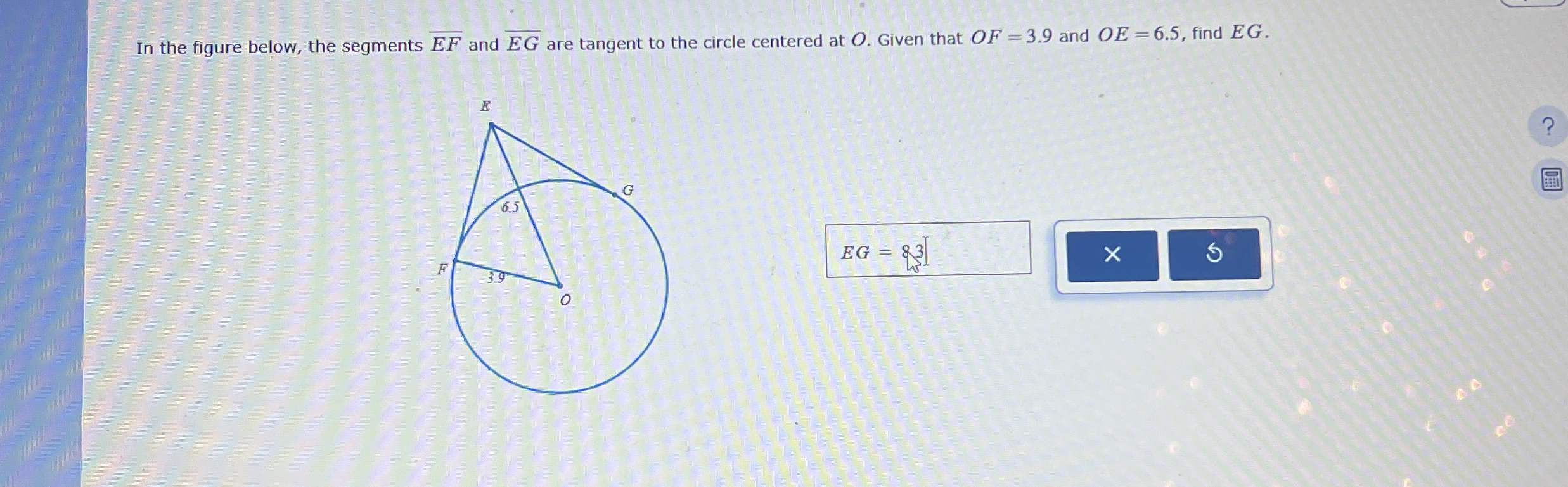 Solved In the figure below, the segments ?bar (EF) ﻿and | Chegg.com