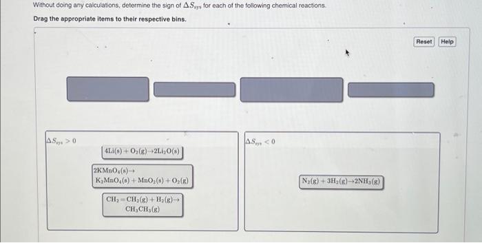 Solved Without doing any calculations, determine the sign of | Chegg.com