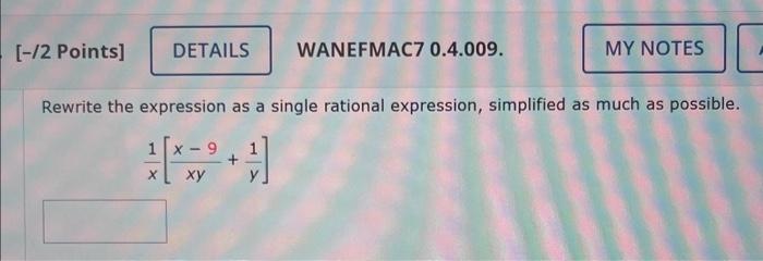 Solved Rewrite the expression as a single rational | Chegg.com