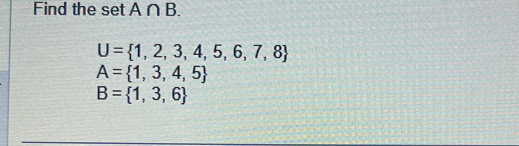 Solved Find the set | Chegg.com