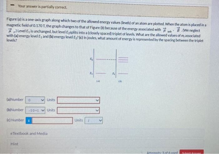 Solved Your answer is partially correct. Figure (a) is a | Chegg.com
