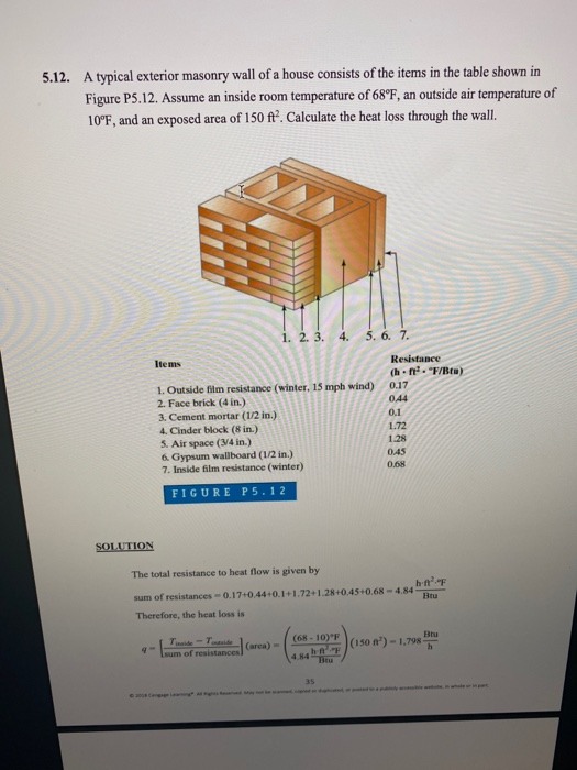 1. Assume an inside room temperature of 75°F, an | Chegg.com