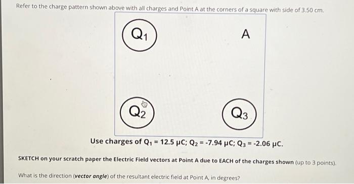 Solved Refer to the charge pattern shown above with all | Chegg.com