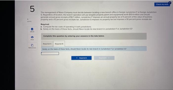Solved The management of Nixon Company must decide between | Chegg.com