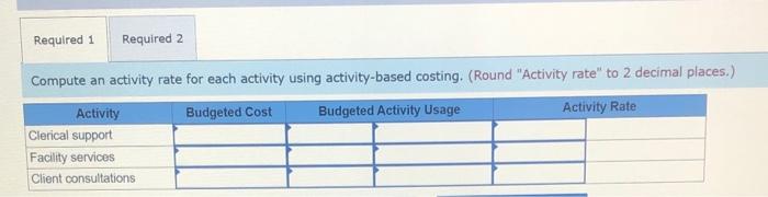Solved Exercise 17-24 (Static) Activity-based costing for a | Chegg.com