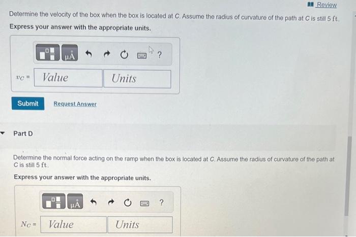 Solved The 2-lb box slides on the smooth circular ramp. | Chegg.com