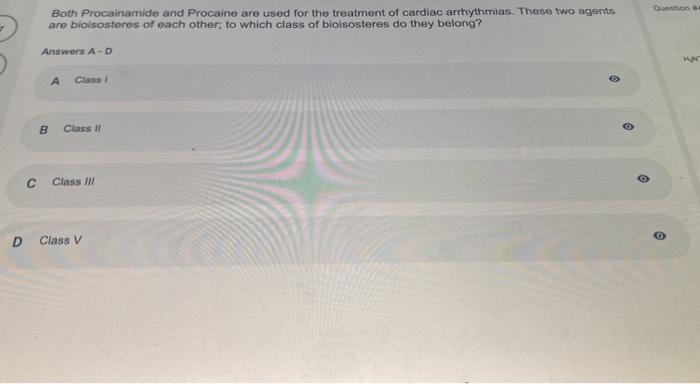 Solved Both Procainamide and Procaine are used for the | Chegg.com