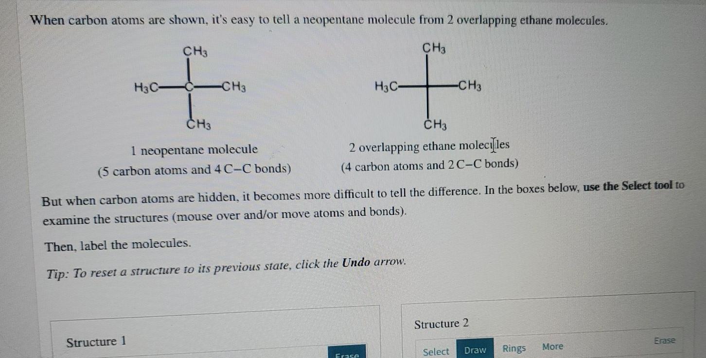 Solved How do you draw 2 overlapping ethane molecules ? I | Chegg.com