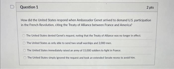 How did the United States respond when Ambassador | Chegg.com