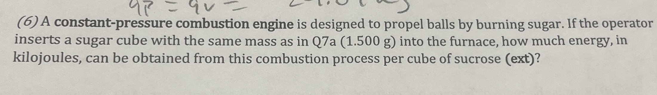 Solved (6) ﻿A constant-pressure combustion engine is | Chegg.com