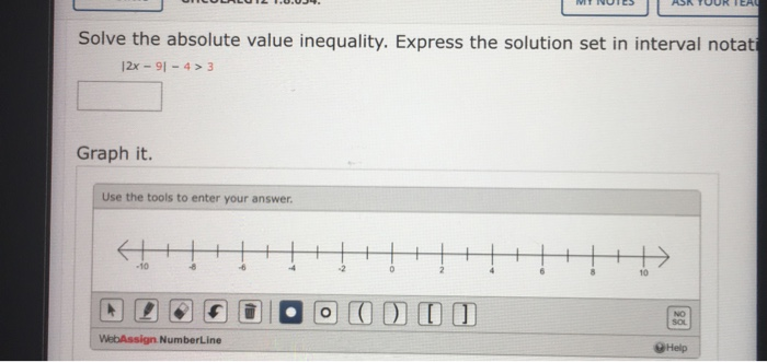 Solved Solve The Absolute Value Inequality Express The 8647