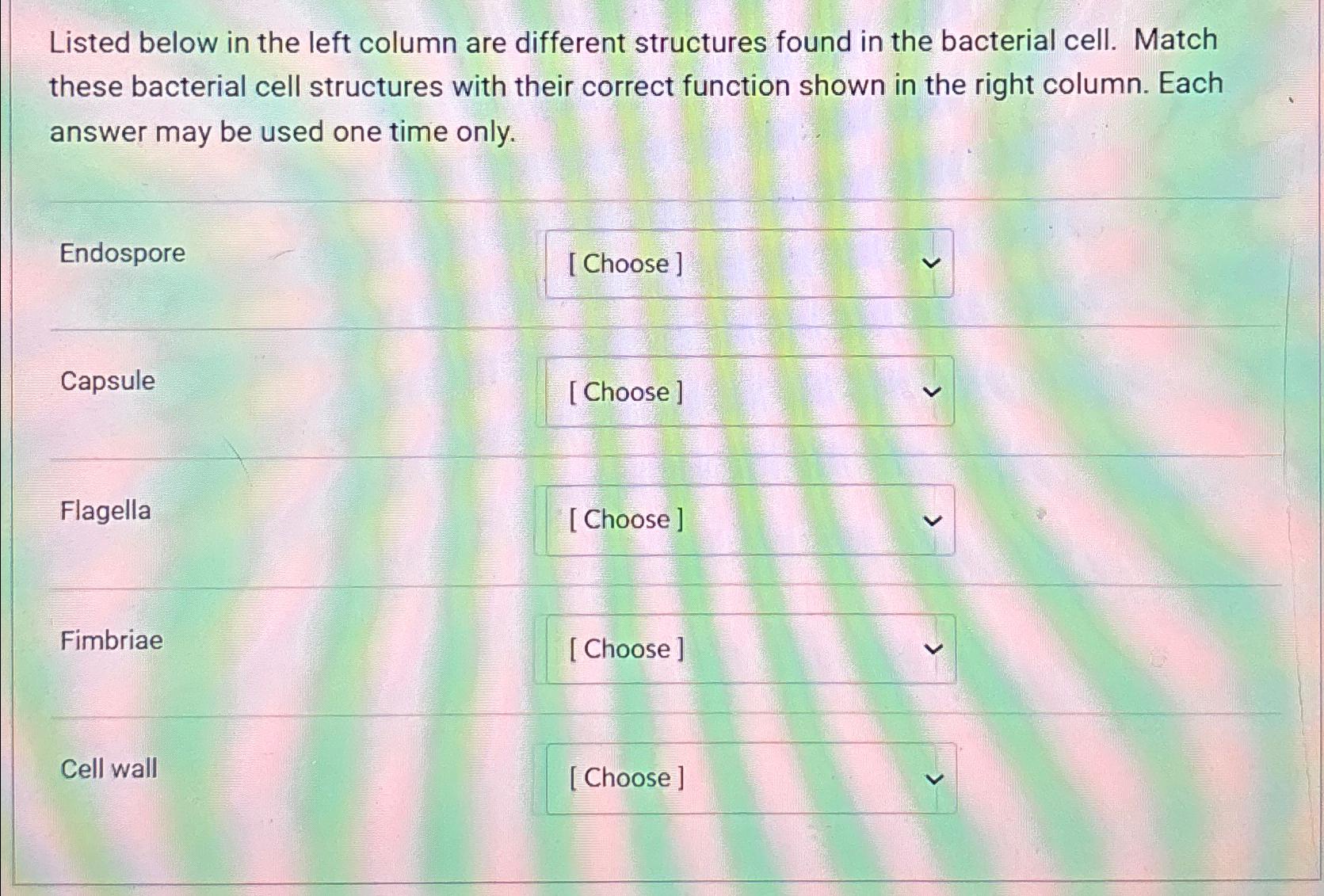 Solved Listed below in the left column are different | Chegg.com