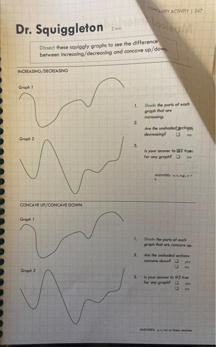 Solved Dissect these squiggly graphs to see the difference | Chegg.com