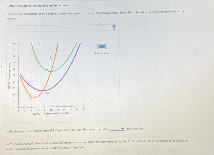 Solved 3 Profit Maximization And Loss Minimization Suppose