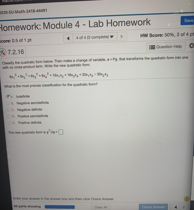 Solved Save Homework Module 4 Lab Homework Score 0 5 Of