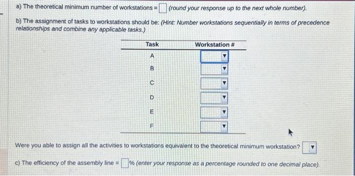 Solved Sue Helms Appliances wants to establish an assembly | Chegg.com