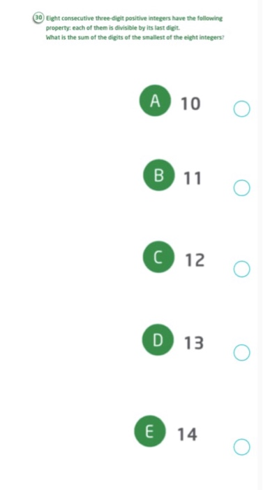 Solved Eight consecutive three digit positive integers have | Chegg.com