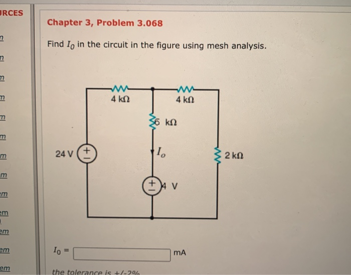 RCES Chapter 3, Problem 3.041 Find V. in the network | Chegg.com