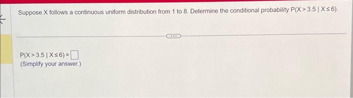 Solved Suppose X follows a continuous uniform distribution | Chegg.com