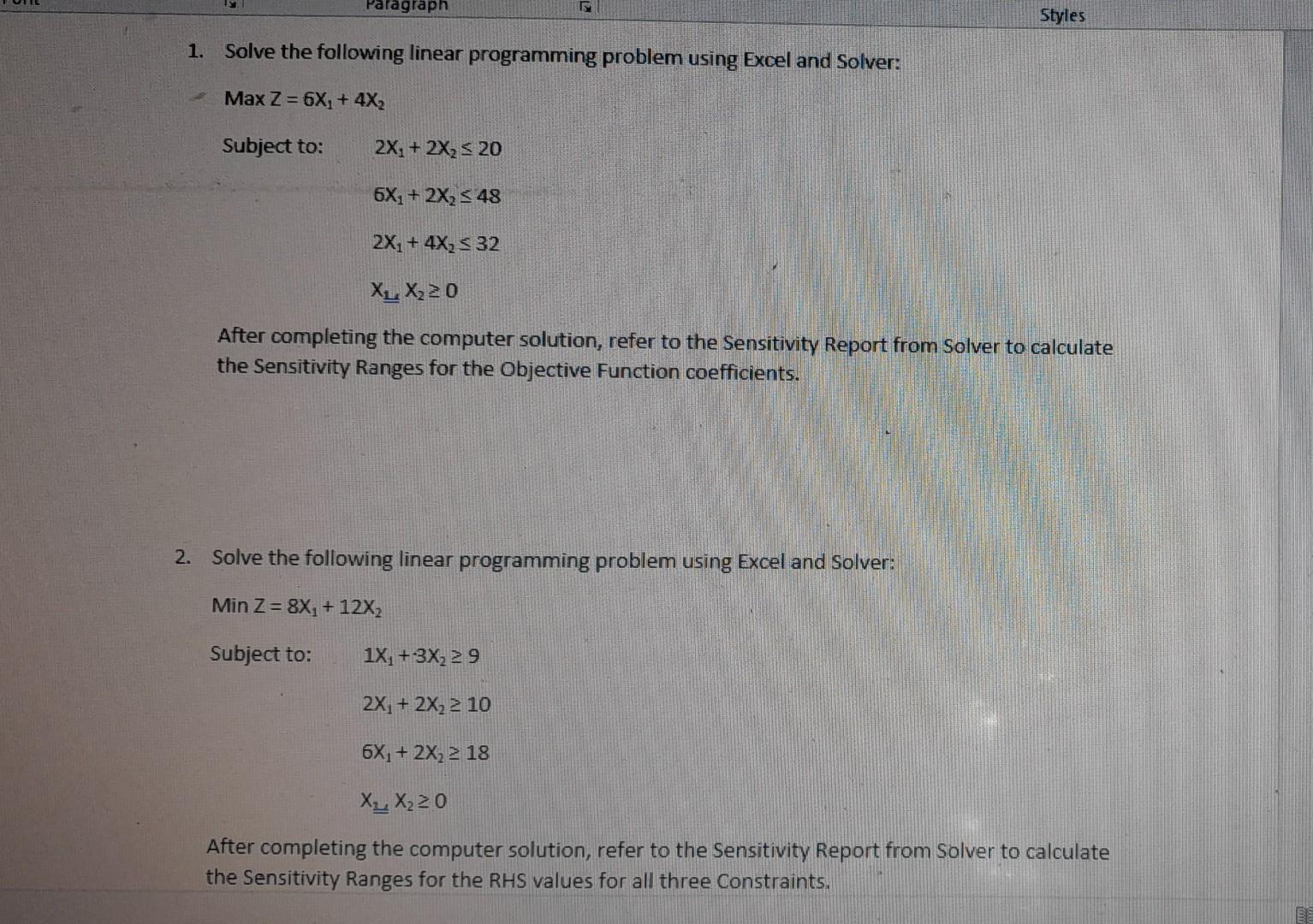 Solved kindly help out with questions 1 and 2 kindly use | Chegg.com