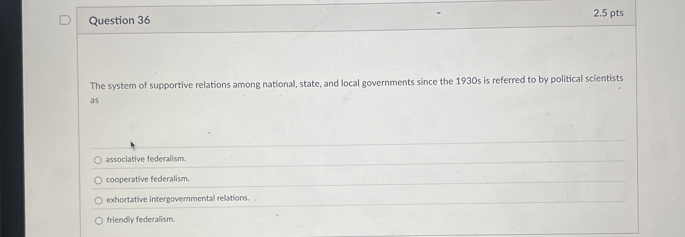Solved Question 36The system of supportive relations among | Chegg.com