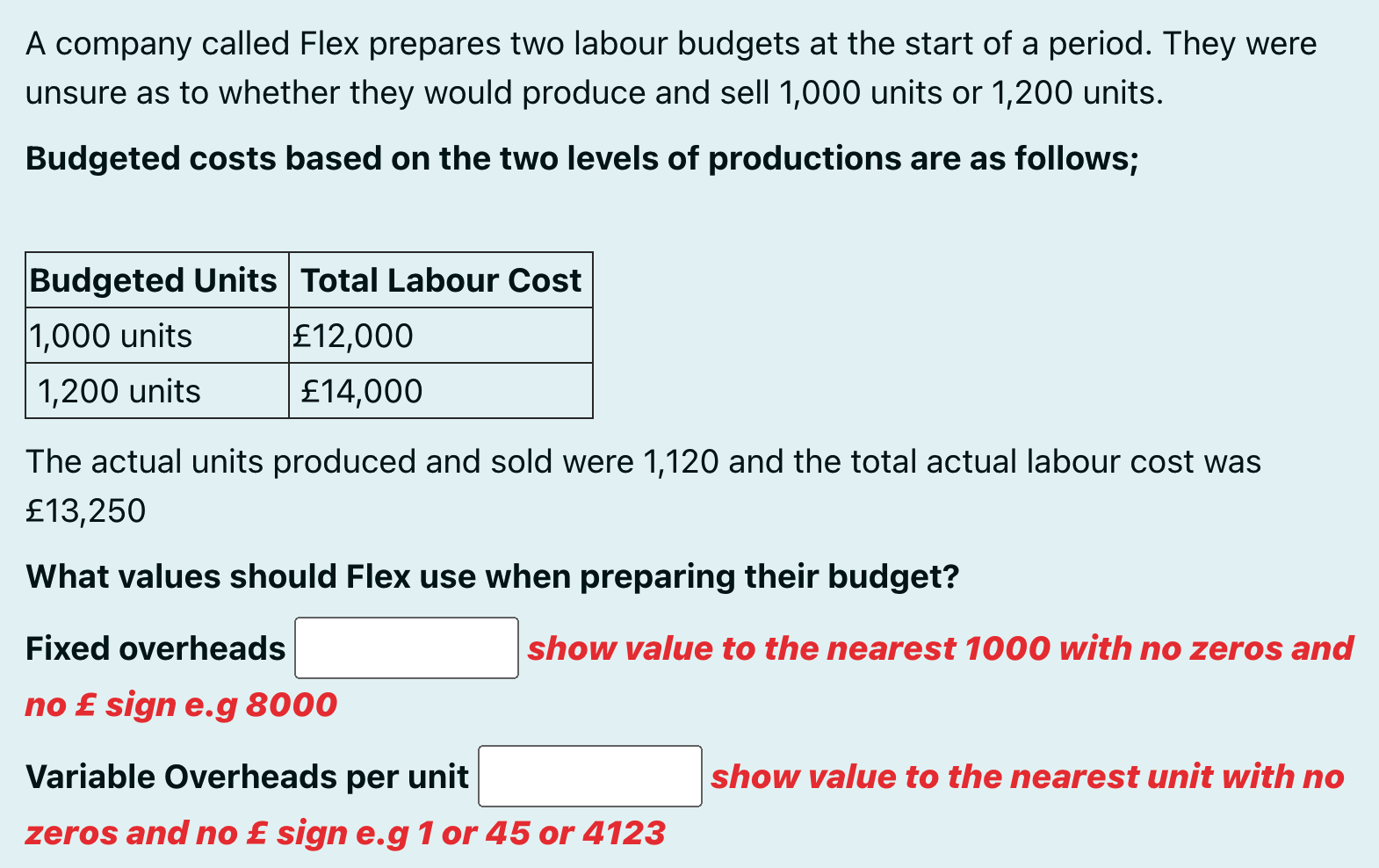 Solved A company called Flex prepares two labour budgets at | Chegg.com