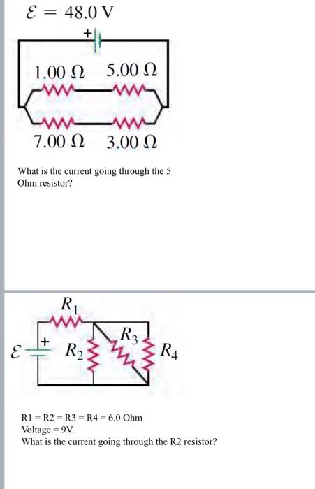 What is the current going through the 5 Ohm resistor? | Chegg.com