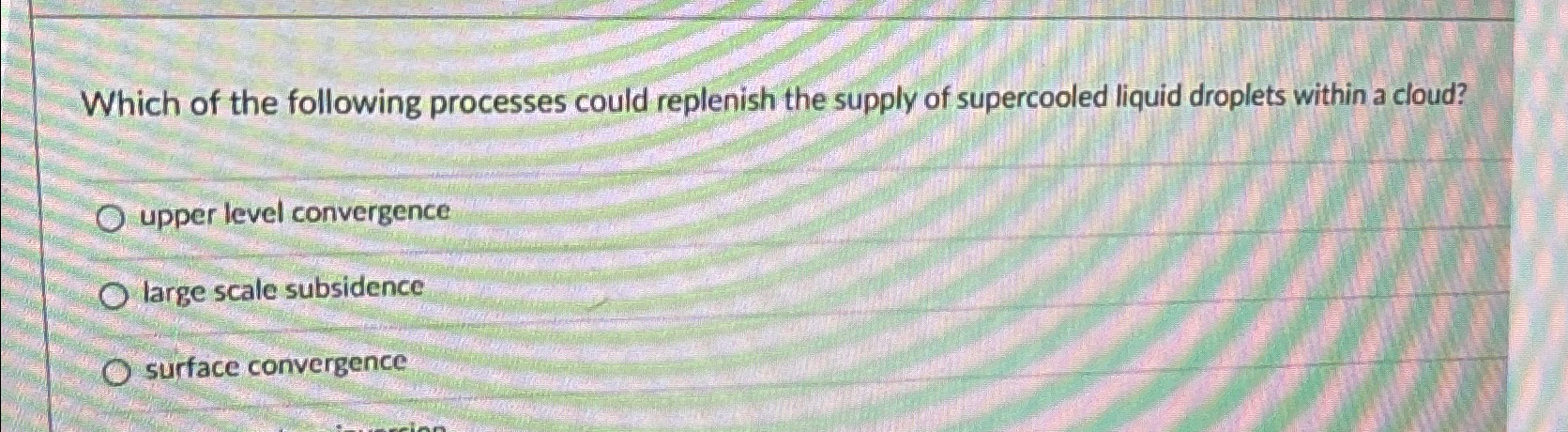 Solved Which of the following processes could replenish the | Chegg.com