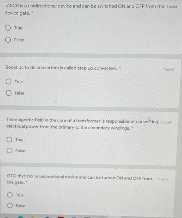 Solved LASCR is a unidirectional device and can be switched | Chegg.com