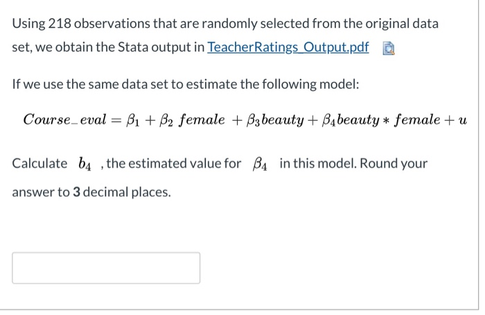 Solved Summarize Variable Obs Mean Std. Dev. minority age | Chegg.com