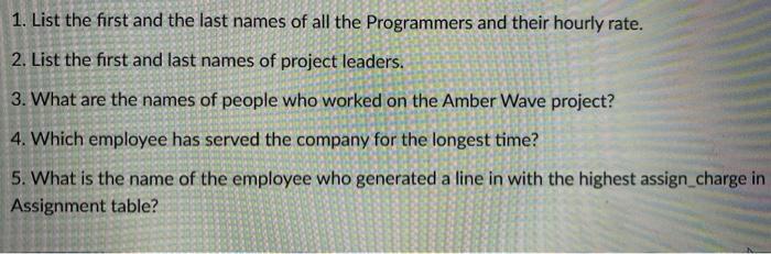 Solved Database name: Cho6_ConstructCc Table name: EMPLOYEE | Chegg.com