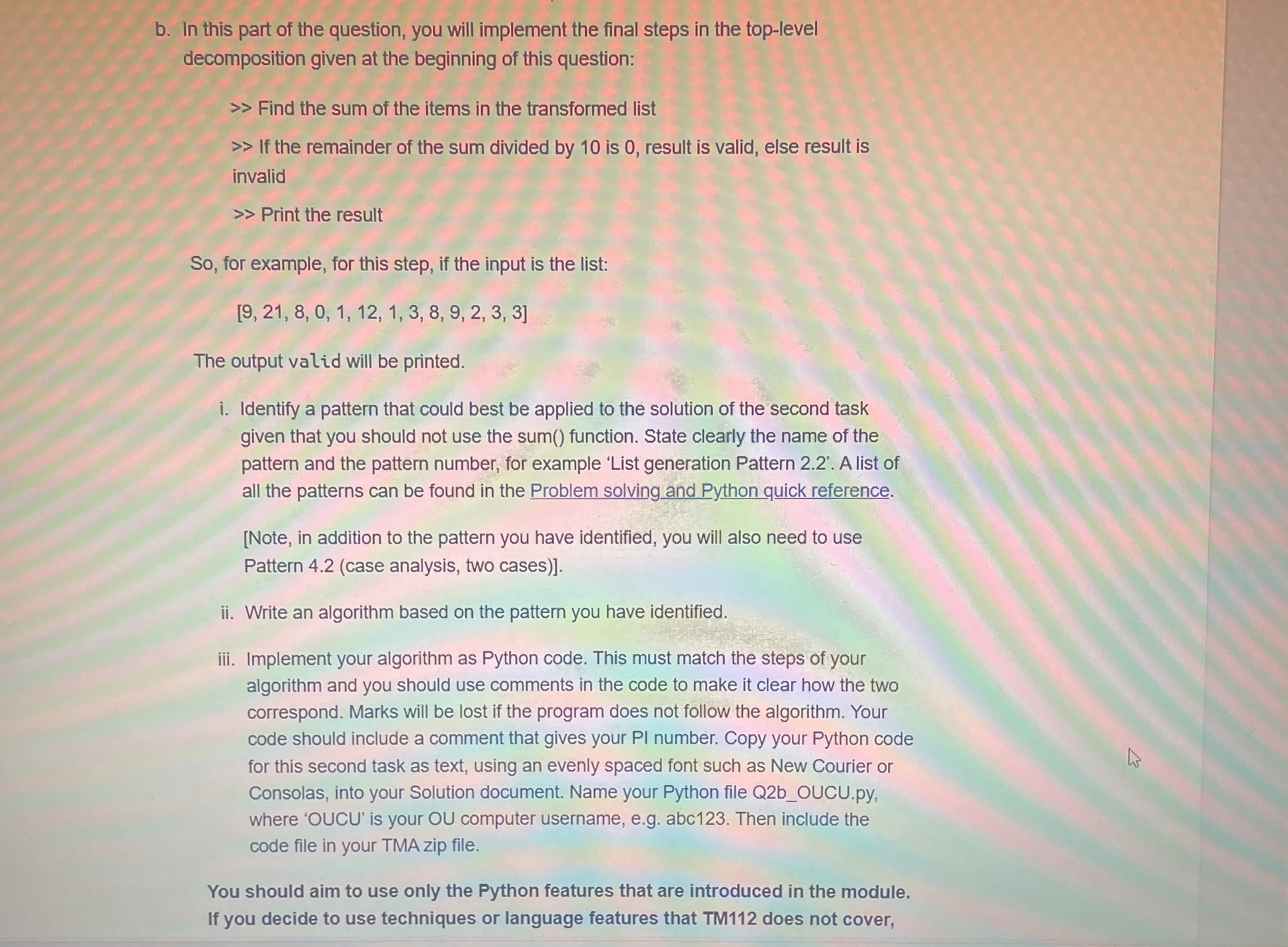 Solved b. ﻿In this part of the question, you will implement | Chegg.com