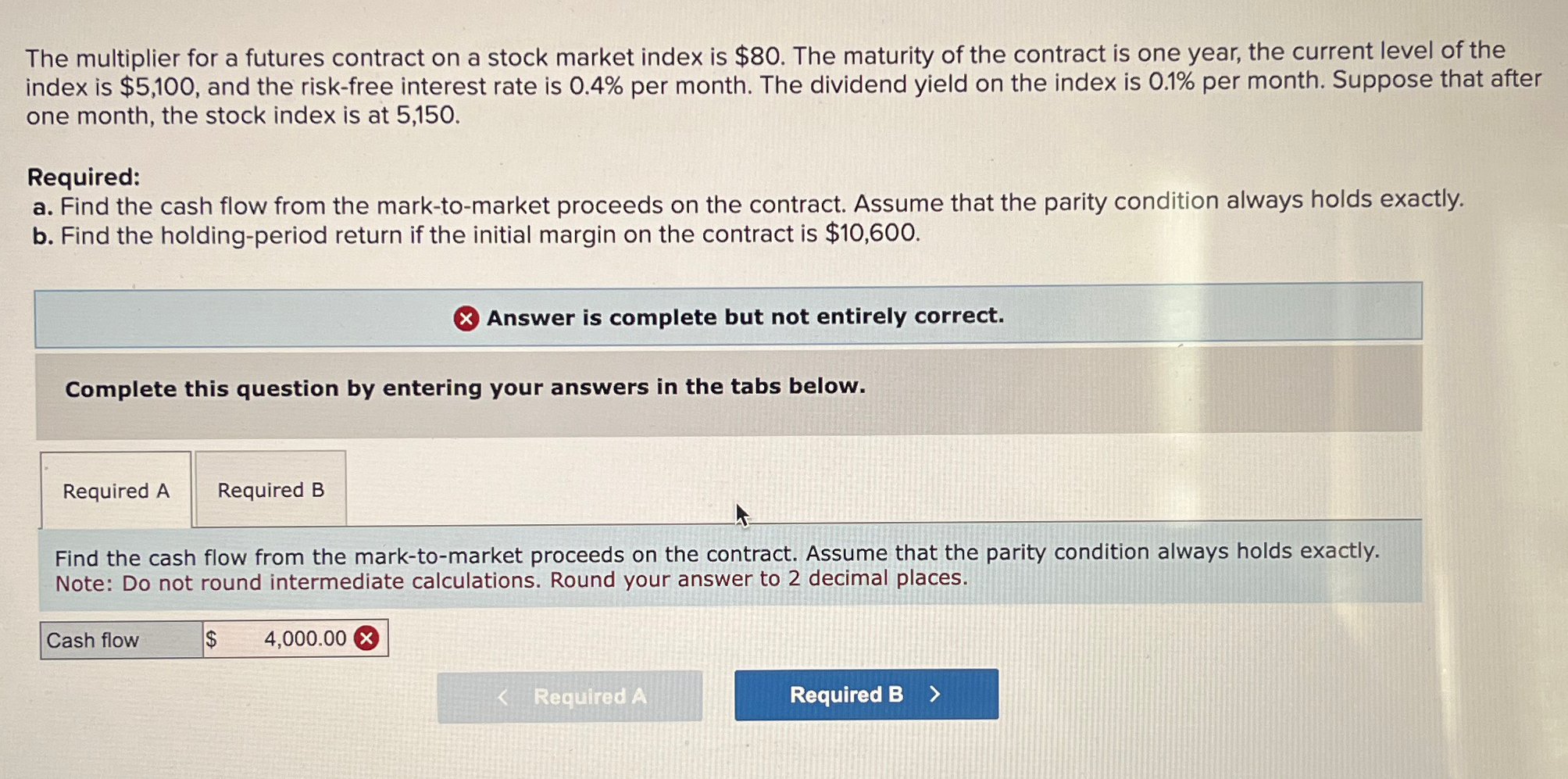 Solved The multiplier for a futures contract on a stock | Chegg.com