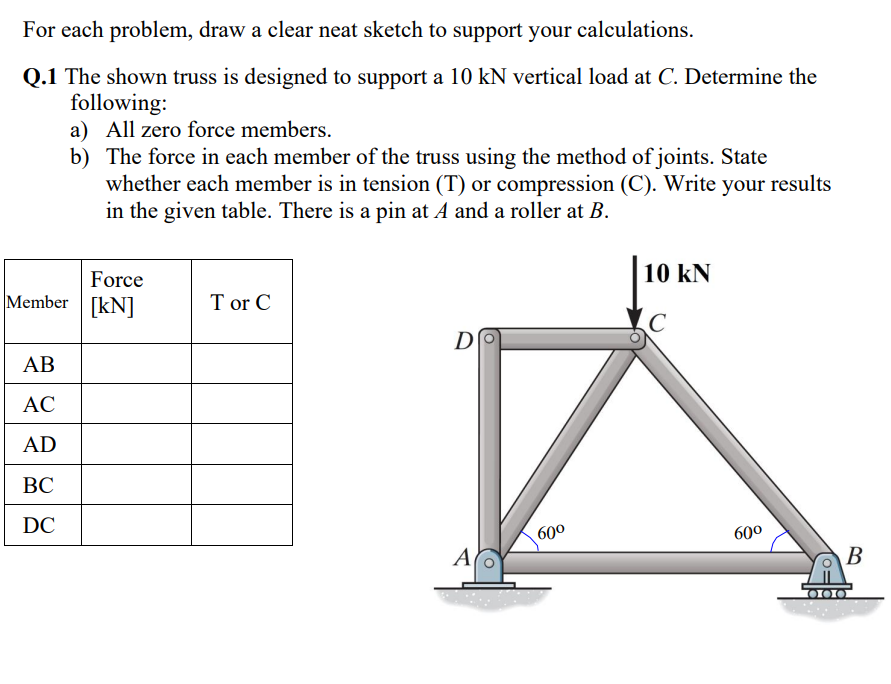 Solved For each problem, draw a clear neat sketch to support | Chegg.com